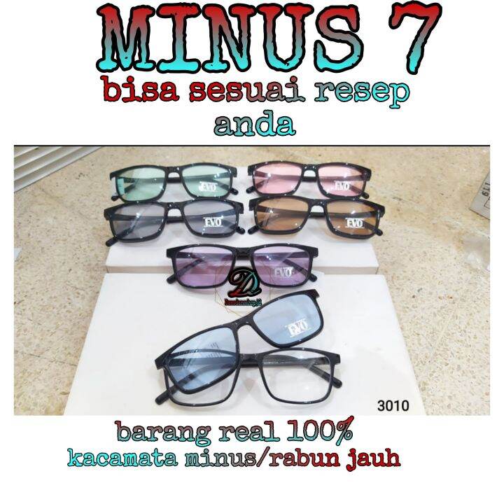 KACAMATA MINUS/RABUN JAUH KLIP ON 2 LENSA PUTIH SAMA WARNA VO 3010 FREE ...