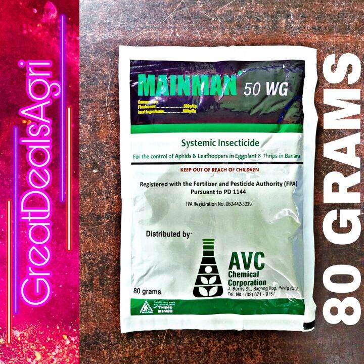 MAINMAN 50WG FLONICAMID INSECTICIDE (80 GRAMS) BY AVC | Lazada PH