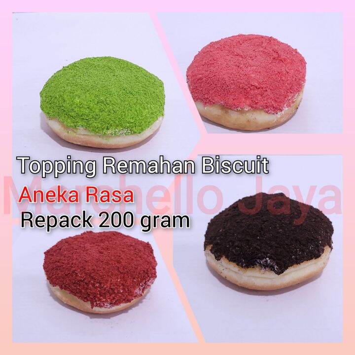 Chello Topping Remahan Biscuit Crumble repack 200gram aneka rasa crum ...