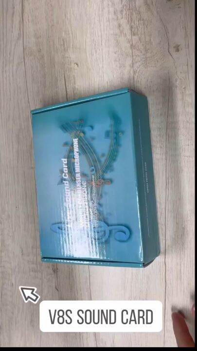 V8s Sound Card Live Singing Equipment Audio Mixer Streaming Bluetooth Sound Effects For PC ...