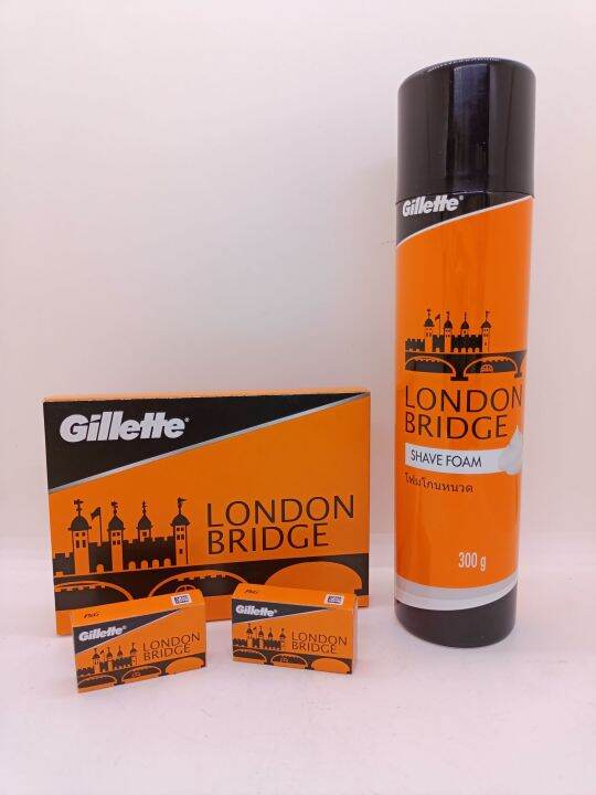 GILLETTE LONDON BRIDGE ยิลเลตต์ ลอนดอน ใบมีดโกน & โฟมโกนหนวด 300 G ...