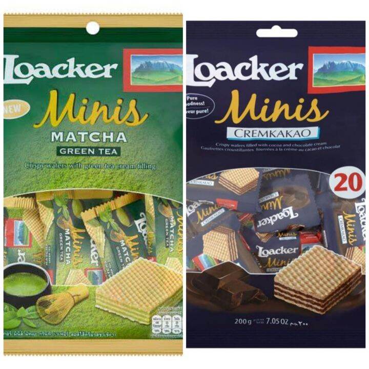 Loacker Minis Cremkakao & Matcha Green Tea Wafers 200g | Lazada PH Loacker Minis Cremkakao & Matcha Green Tea Wafers 200g | Lazada PH