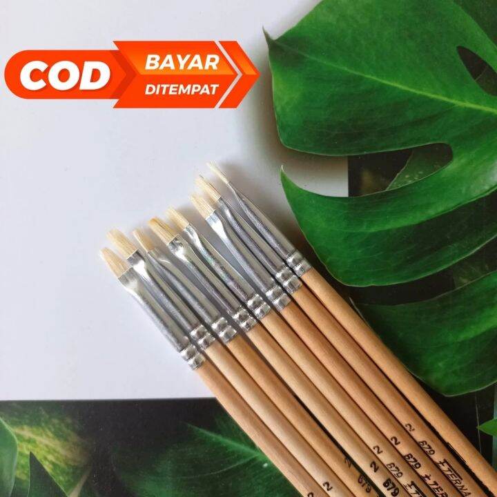 Kuas Lukis Putih No 01-12 | Lazada Indonesia