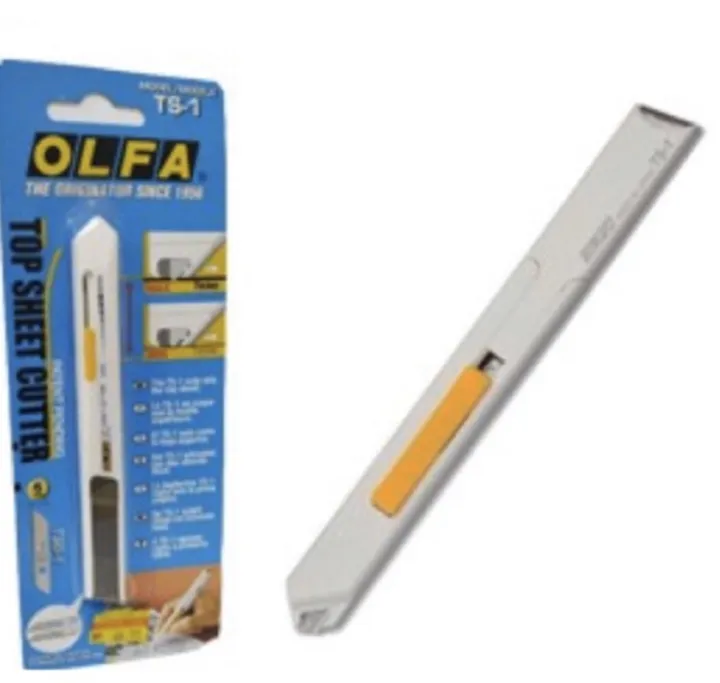 OLFA Top Sheet Cutter TS-1 Stationery Cutter Stationary Good Design Award Product🔥🔥 | Lazada