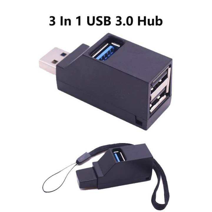 3 in 1 USB 3.0 Hub Extention USB 2.0 Expander for Laptop Computer ...