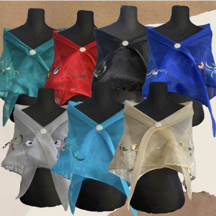 Modern Filipiniana Alampay Hand Painting Design | Lazada PH