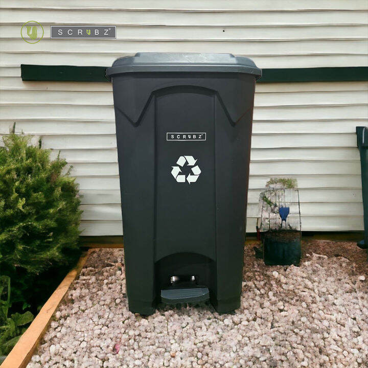 SCRUBZ Premium 100L Pedal Trash Bin | Garbage Bin | Commercial ...