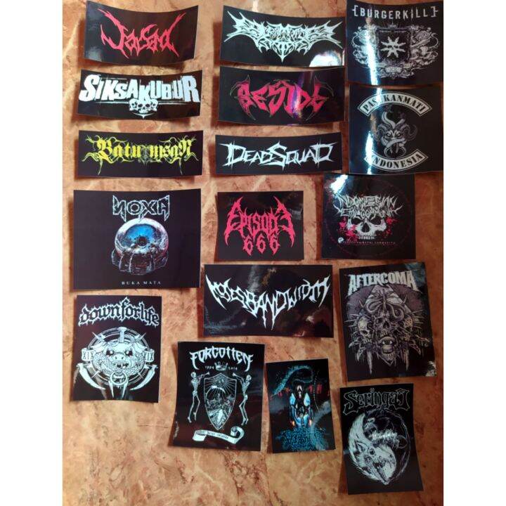 Stiker Sticker Pack Band Metal Indonesia Stiker Gitar | Lazada Indonesia
