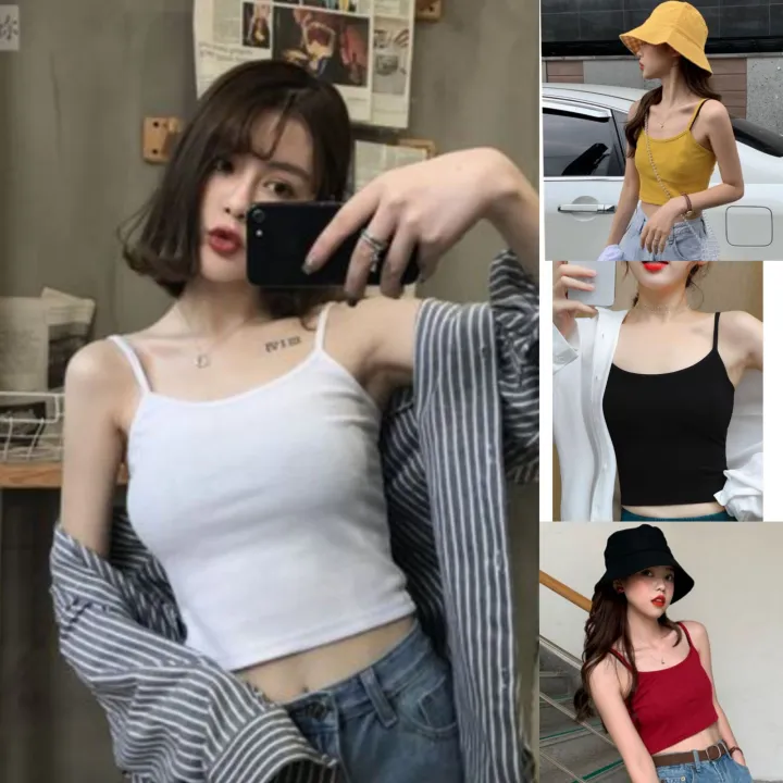 Spaghetti Strap Croptop Sando Crop Top Tops | Lazada PH