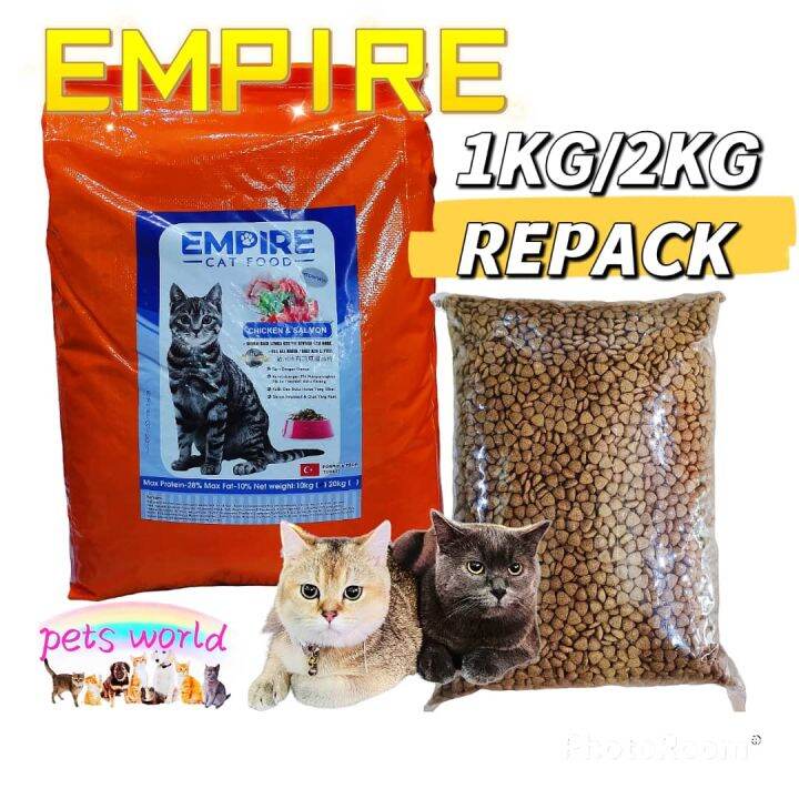 EMPIRE CAT FOOD REPACK 1KG/2KG FOR ADULT AND KITTEN/MAKANAN KUCING ...