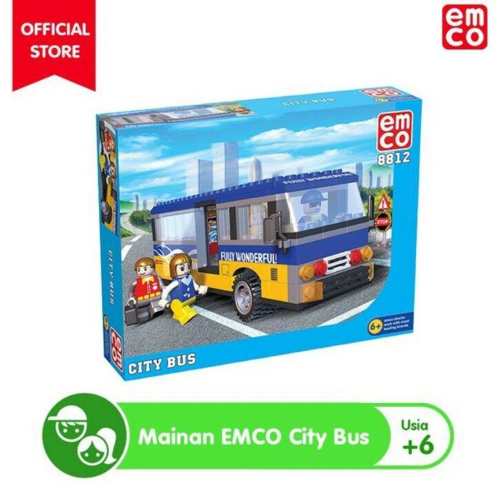 Emco Brix City Bus Tayo Lego Brix | Lazada Indonesia