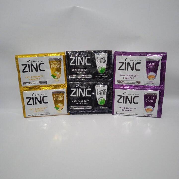 Sampo Zinc Anti Dandruff Sachet 1 Renceng isi 12 pcs | Lazada Indonesia