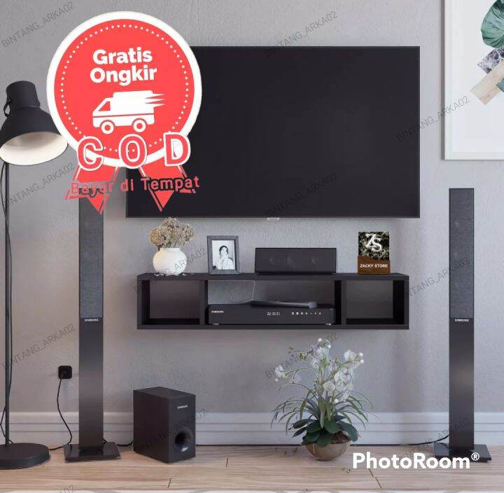 rak tv gantung minimalis rak dinding hias | Lazada Indonesia