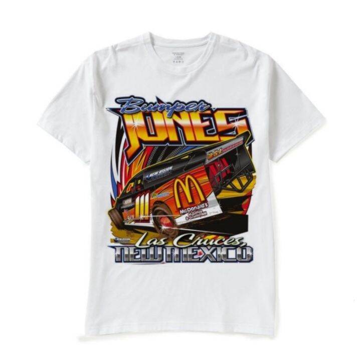 KAOS BAJU NASCAR RUMBLE WHITE BUMPER JONES McD McDonald's VINTAGE ...