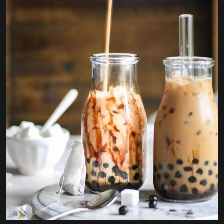 Boba tapioka premium 1kg brown sugar plain / tapioca pearl bubble ...