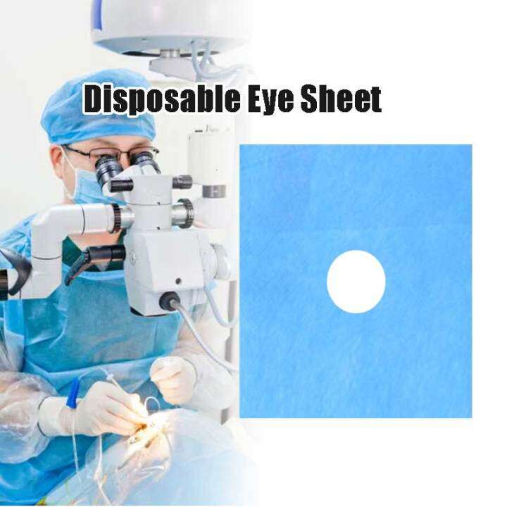 50Pcs Surgical Drape Sterile - 40*50w/ 10cm Hole Disposable Eye Sheet ...