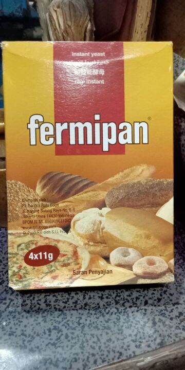 fermipan saf instan ragi 1 kotak isi 4 bungkus @ 11 gram | Lazada Indonesia