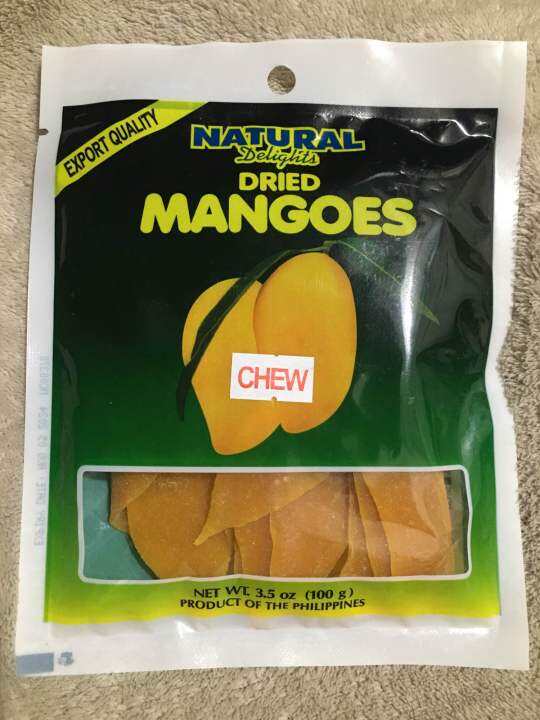 Dried mangoes chew 100g natural delights Cebu delicacy | Lazada PH
