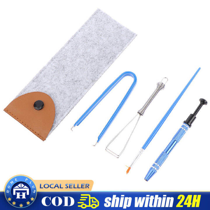 1Set Keyboard Cleaning Tool Kit Metal Keycap Puller Stem Holder Switch ...