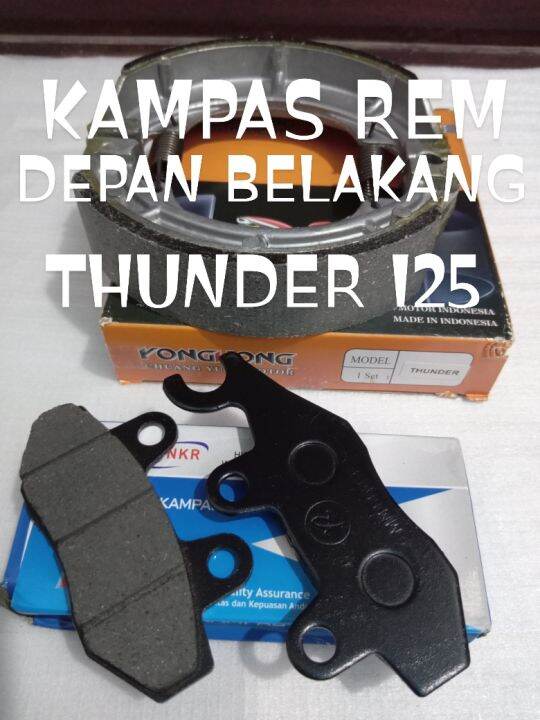 KAMPAS REM DEPAN BELAKANG SET THUNDER 125 CC | Lazada Indonesia