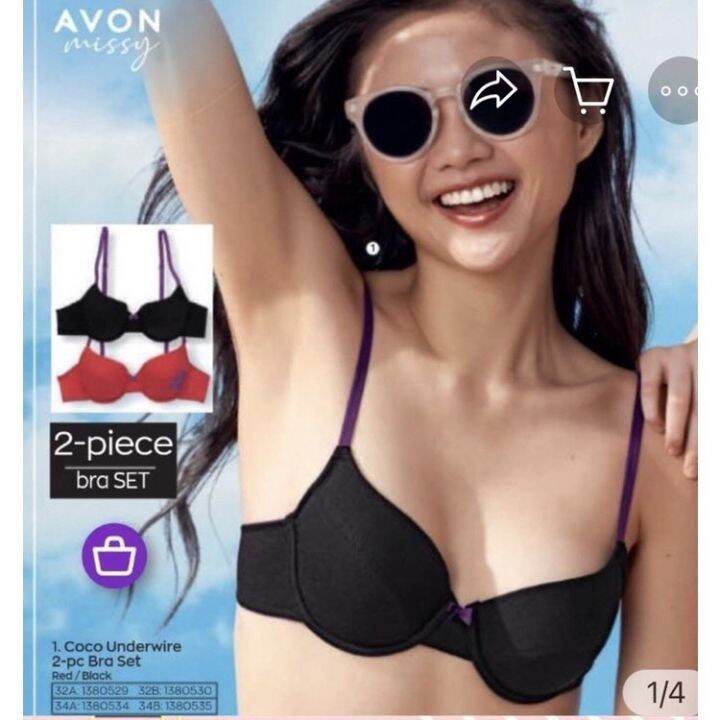 Avon Coco underwire Bra 2-pc Bra set | Lazada PH