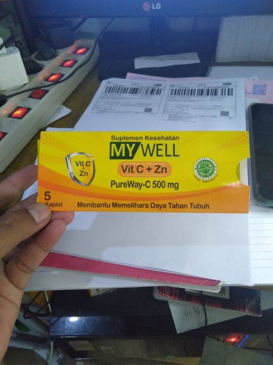 MY WELL VIT C + Zn 1 STRIP ISI 5 KAPLET | Lazada Indonesia