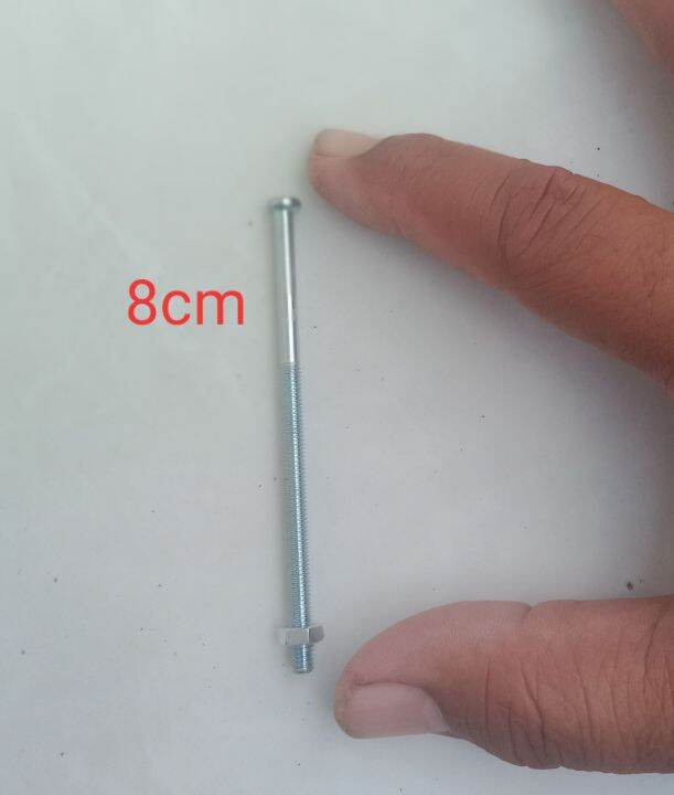 baut M4 x 80 mm/4mm x 8 cm dan mur 10 pasang | Lazada Indonesia
