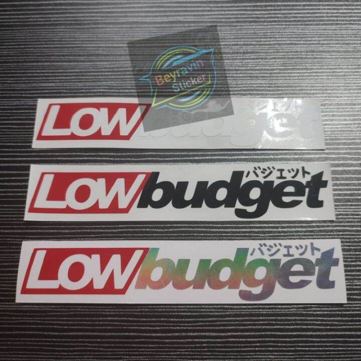 STICKER LOW BUDGET CUTTING | Lazada Indonesia