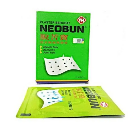 Neobun (Plaster Berubat) 10 Sheets | Lazada