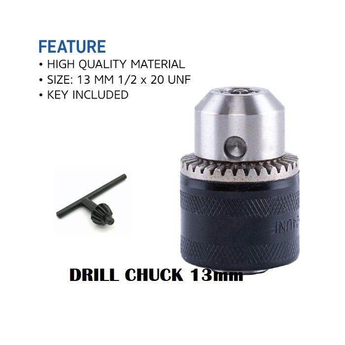 Kepala Bor Drat 13Mm Drill Chuck Mur 13 Mm Kunci Bor Kepala Bor Mur ...