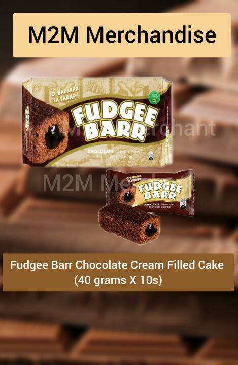 Fudgee Barr Chocolate Cream Filled Chocolate Cake Bar (40 grams X 10s ...