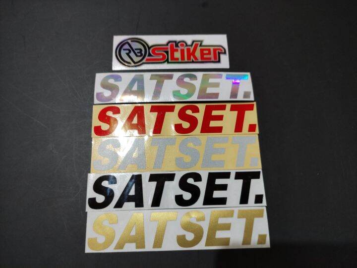Stiker satset cutting 12cm sticker viral acesoris variasi motor mobil ...
