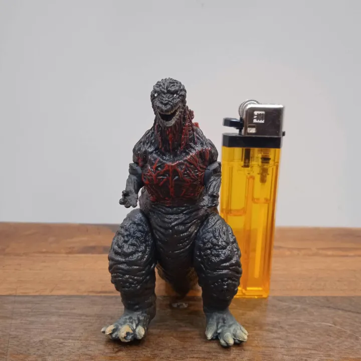 mainan mini kaiju figure godzilla shin red godzilla monster kaiju ...