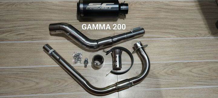 GAMMA 200 FULL EXHAUST SYSTEM SC PROJECT | Lazada PH