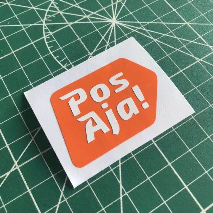 Stiker cutting pos aja ! logo | Lazada Indonesia