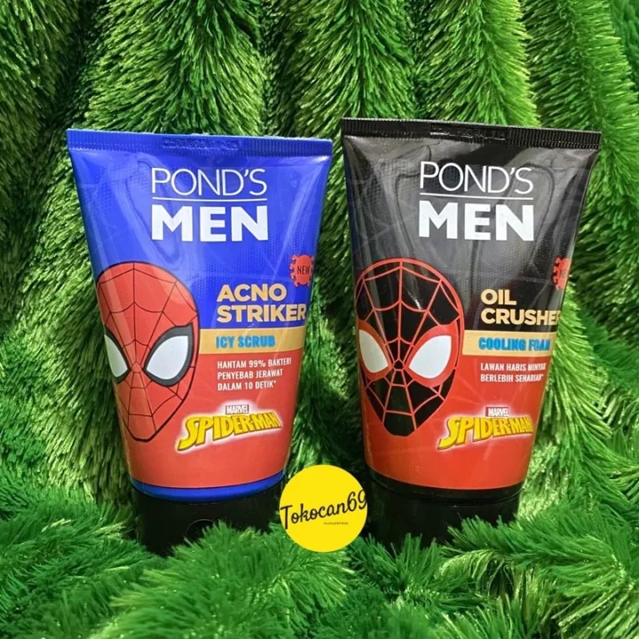 Ponds Men Spiderman Edition Facial Foam Face Crub 100gr | Lazada Indonesia