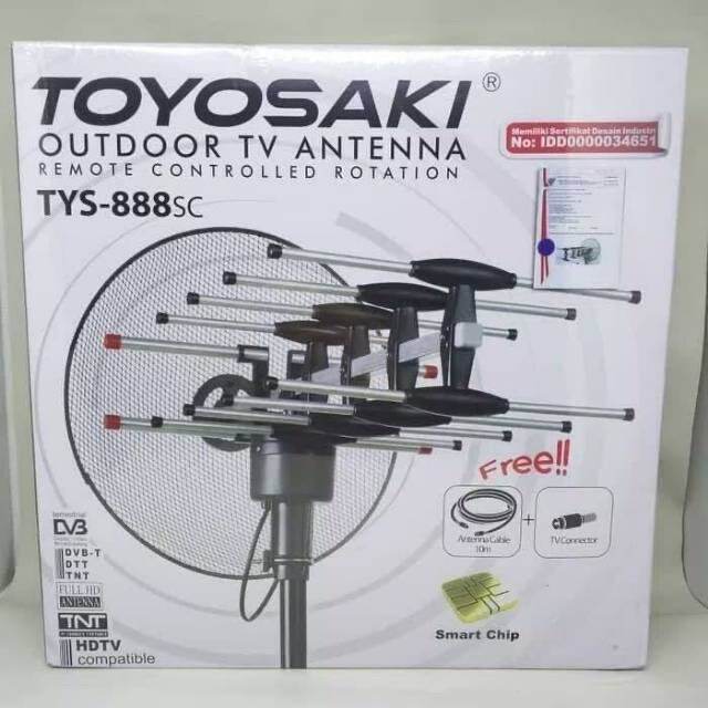Antena tv outdoor toyosaki TYS-888SC remote control smart chip | Lazada ...