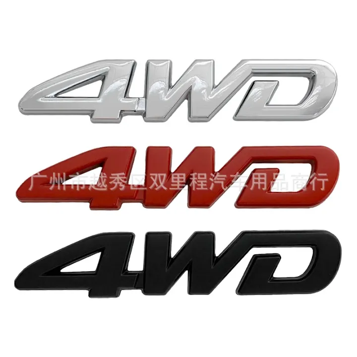 4WD logo for TOYOTA RAV4 Rear emblem Trunk badge side sticker Upgrade ...