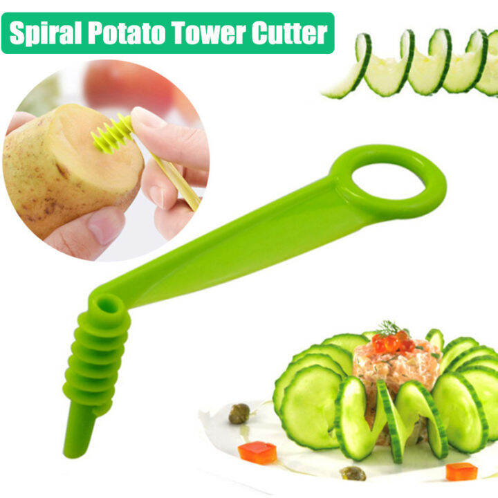 Spiral Potato Cutter DIY Creative Fruit and Vegetable Spiral Slicer for ...