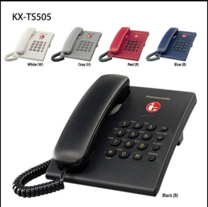 PANASONIC KX TS 505 TELEPON SINGEL LINE ASLI GARANSI RESMI | Lazada ...