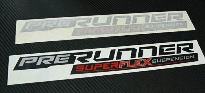 สติ๊กเกอร์ติดรถ TOYOTA REVO 2021 PRERUNNER SUPERFLEX แท้ 1 คู่ ซ้ายขวา ...