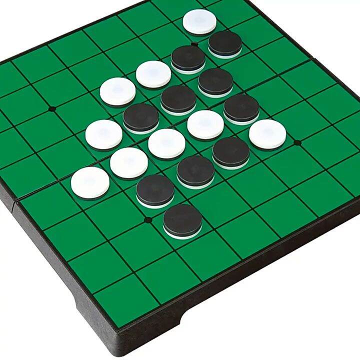 Magnetic Portable Folding Reversi Othello Chess Anti-Chess Flip Move ...