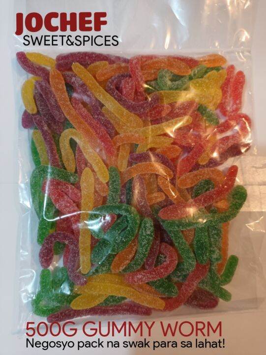 500g gummy snake Negosyo pack Gummy sweet candies and kutkutin direct ...