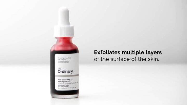 The Ordinary Peeling Solution AHA 30% + BHA 2% Peeling Solution Black ...