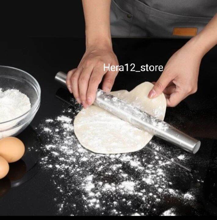 Rolling pin/penggilas adonan kue/penggiling adonan/roller besi rollpin ...