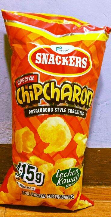Snackers Chipcharon Lechon Kawali Flavor 415g | Lazada PH