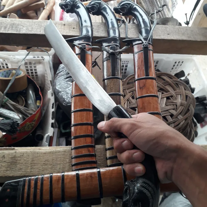 Golok Sembelih Golok Berkebun Gagang golok ukiran macan Gagang Golok ...