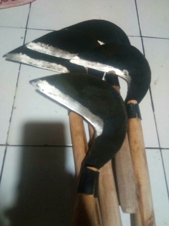 Sabit baja asli super tajam bahan baja hitam cocok buat membabat rumput ...