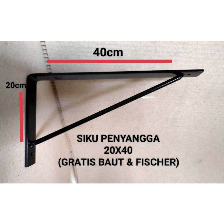 Siku besi penyangga rak tempel dinding | Lazada Indonesia
