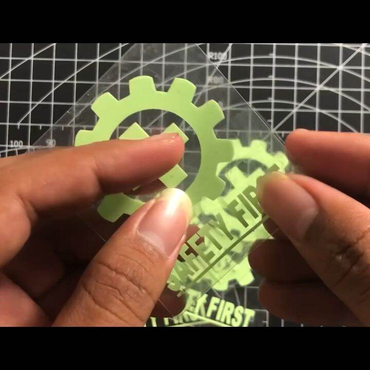 (isi 05) Sticker Cutting Glow in The Dark Safety First Stiker Logo K3 ...